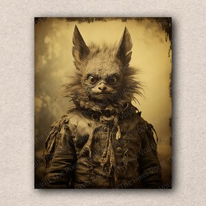 MONSTER Vintage Style Antique Photo Digital Download PNG Halloween ...