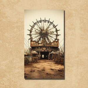 Forgotten Circus, Vintage Style Photo, Halloween Theme, Digital ...