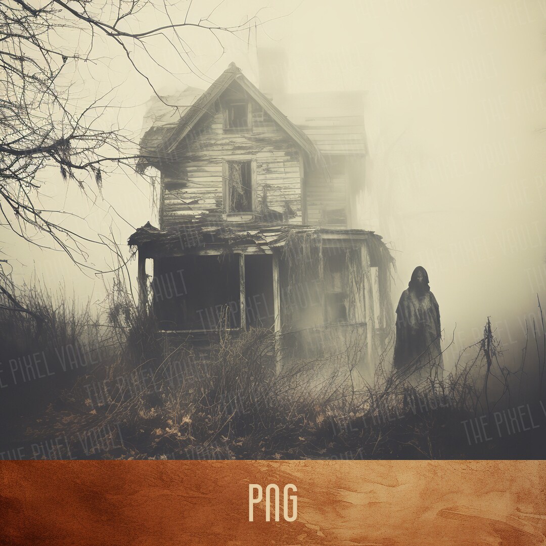 Haunted House, Halloween Theme, Digital Download, 8 in by 10 In - Etsy