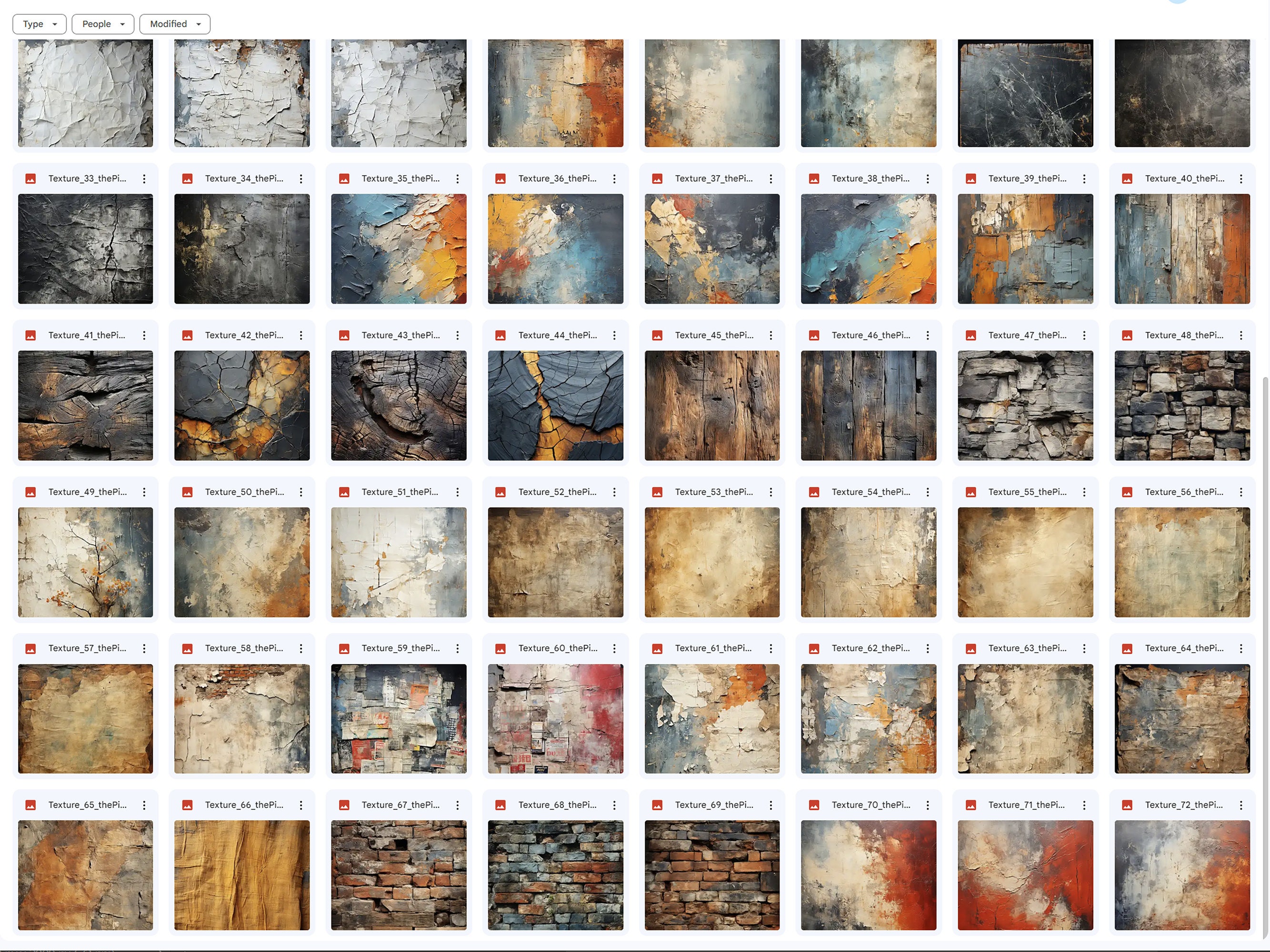 Textures Digital Paper Bundle Printable Scrapbooking - Etsy