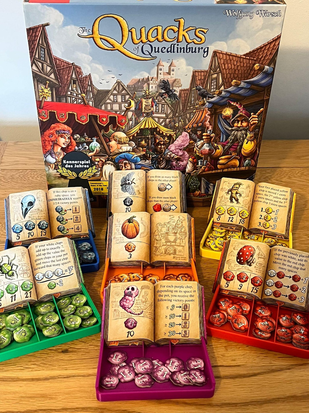 Quacks of Quedlinburg Board Game Trays 3D Printed Deluxe Upgrade Trays ...