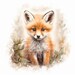 Cute Baby Fox Clipart - 15 High-quality Jpgs, Wall Art, Scrapbook, Kids ...