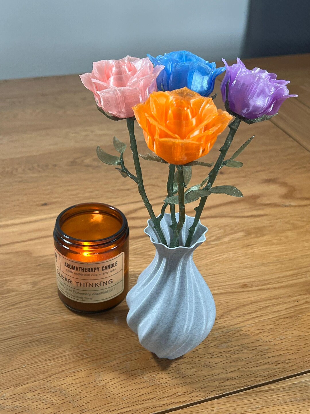 Gorgeous Flowers Translucent Glass Effect, 3d Printed Roses Valentines ...