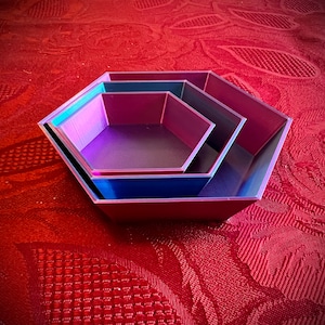 Hexagonal Board Game Gaming Trays Token Holders Stackable - Etsy