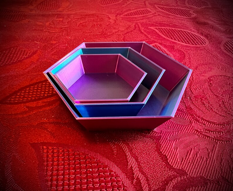 Hexagonal Board Game Gaming Trays Token Holders Stackable - Etsy