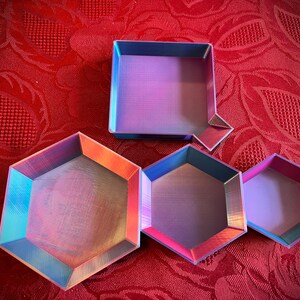 Hexagonal Board Game Gaming Trays Token Holders Stackable - Etsy