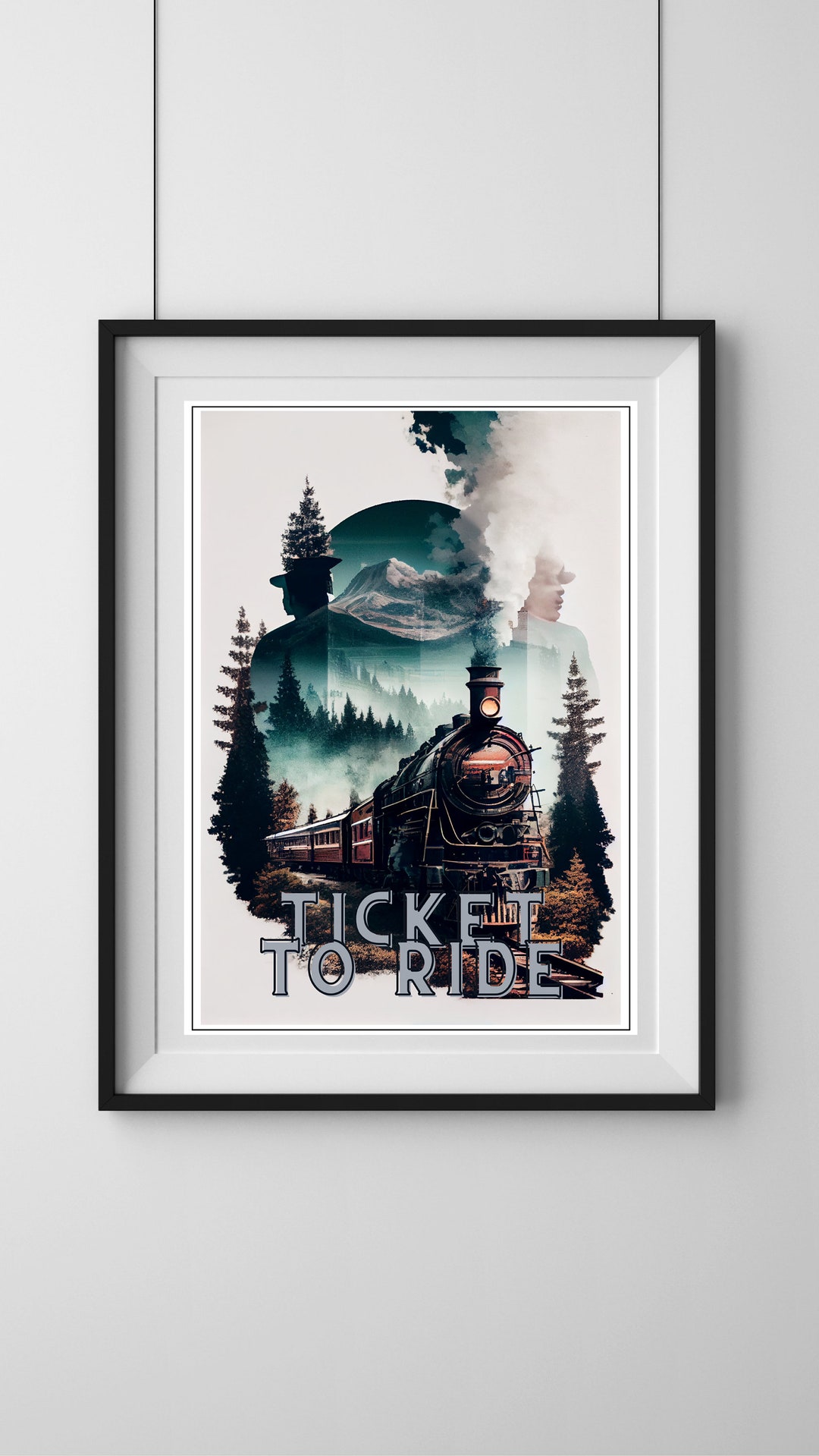 Board Game Wall Poster Art Print Ticket to Ride Multiple Sizes - Etsy