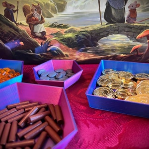 Hexagonal Board Game Gaming Trays Token Holders Stackable - Etsy