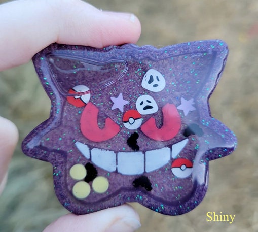 Custom Gengar Shaker Pokemon Shaker Keychain Magnet - Etsy