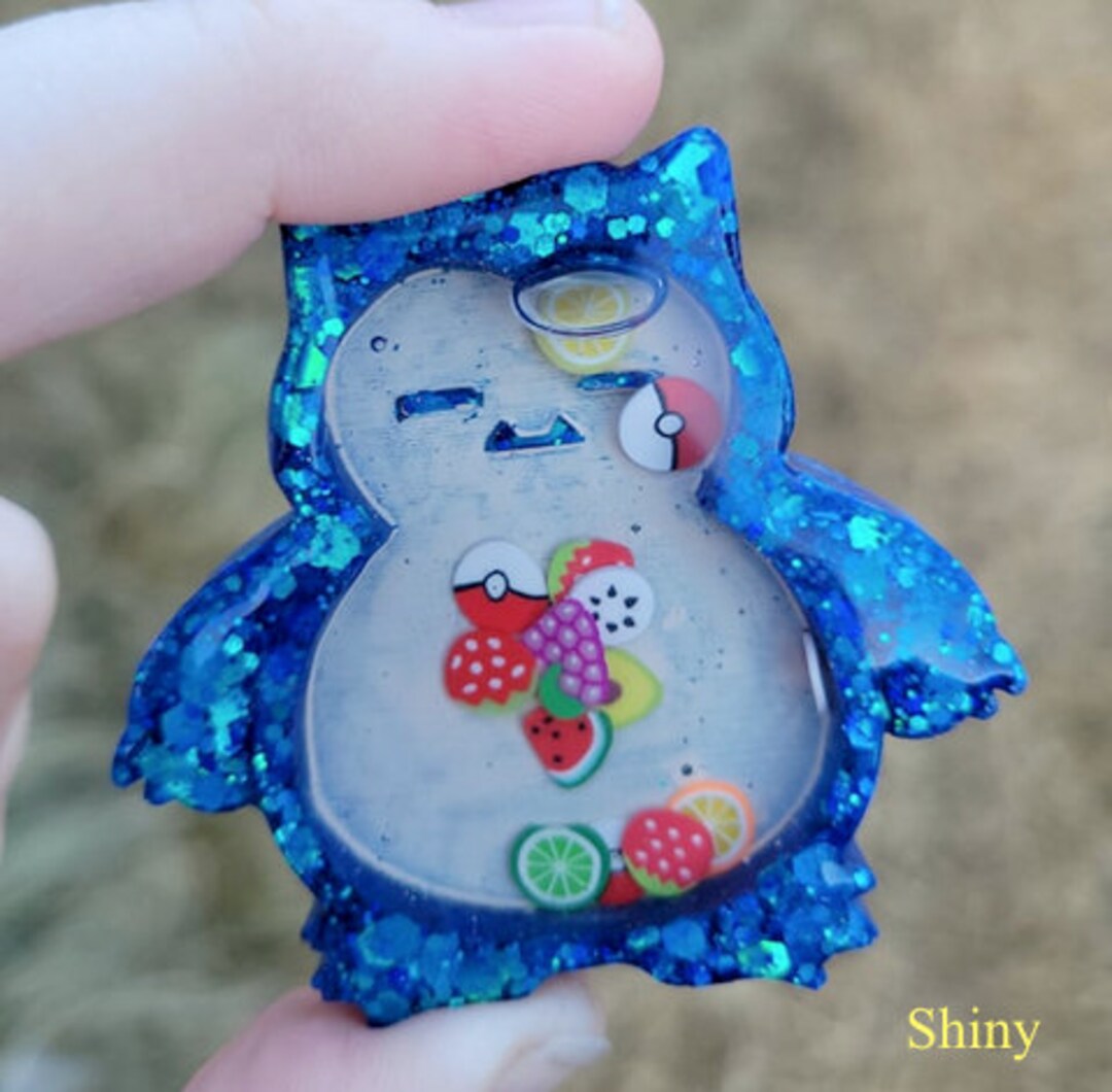 Custom Snorlax Shaker Pokemon Shaker Keychain Magnet Badge Reel - Etsy