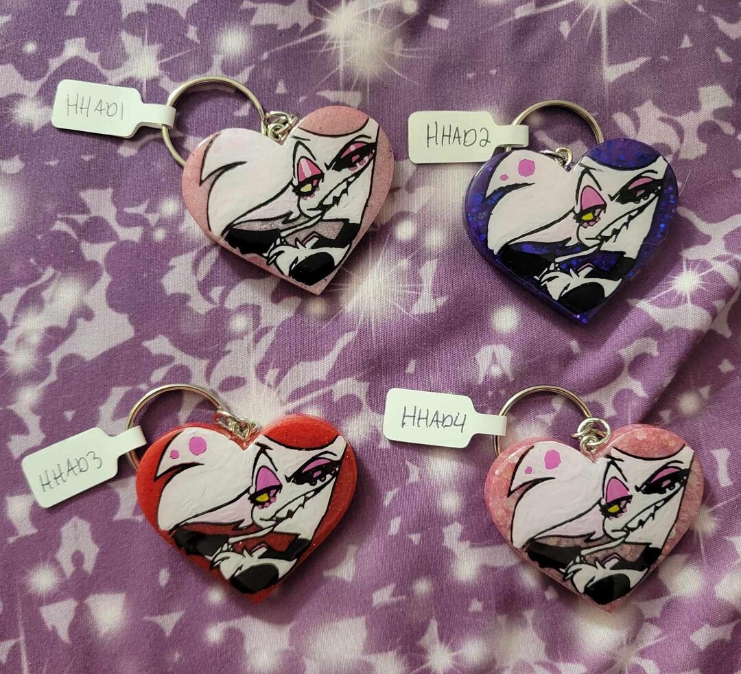 Readymade Hazbin Hotel Keychains Hotel Keytag Alastor Angel Dust - Etsy