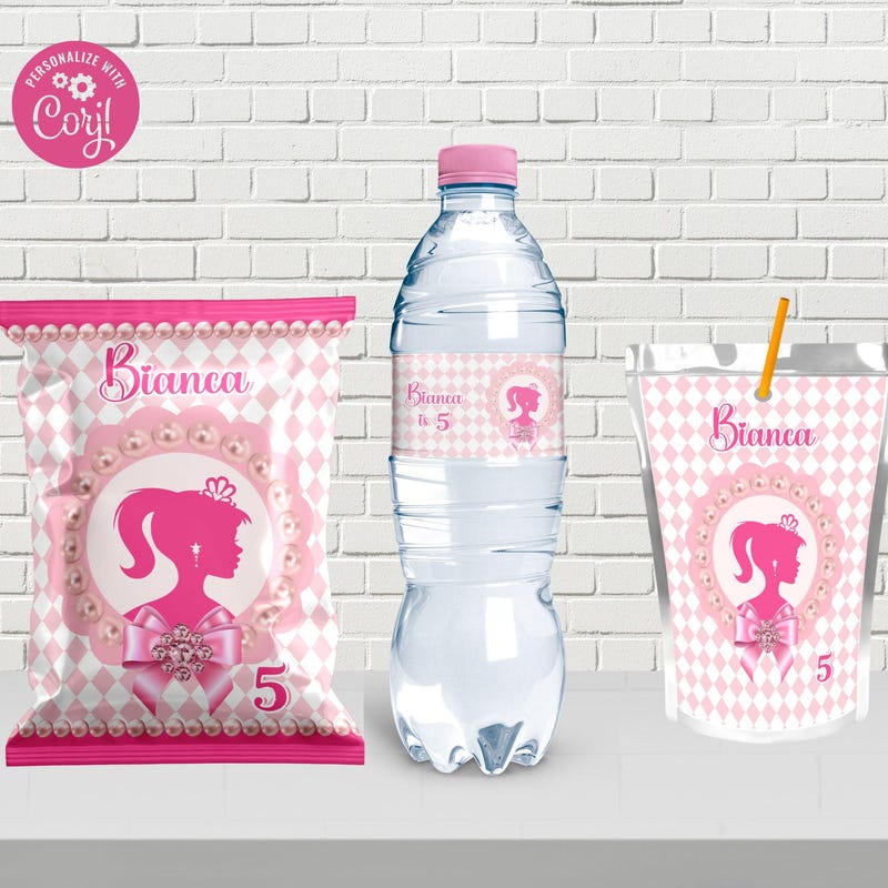 Pink and Yellow Chip Bag - Etsy