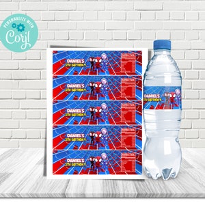 Spidey and His Amazing Friends Chip Bag/spidey Water Bottle Label ...