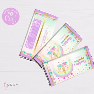 Unicorn Birthday Bundle/ Editable Files/ 9 Files - Etsy