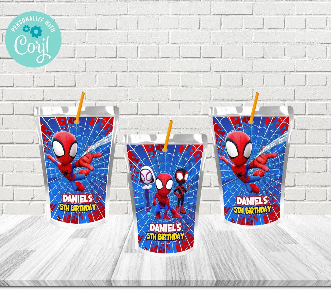 Spidey and His Amazing Friends Caprisun Label, Spidey and His Amazing ...