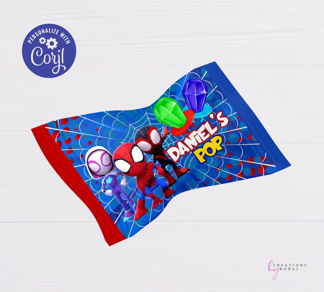Spidey and His Amazing Friends Ring Pop Wrapper/ Spidey and His Amazing ...
