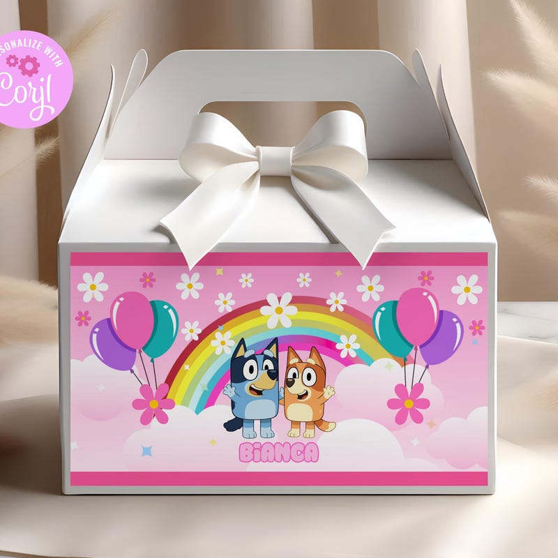 Bluey Gable Treat Box - Etsy