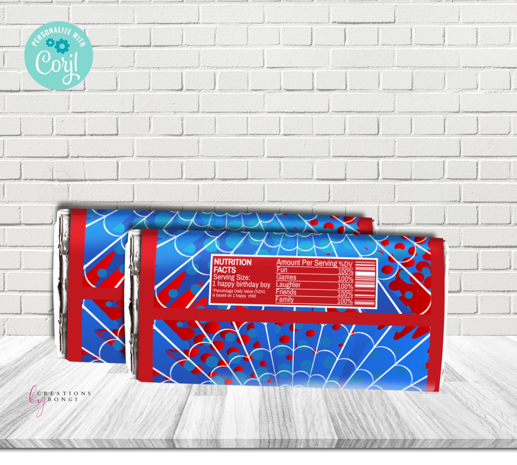 Spidey and His Amazing Friends Candy Bar Wrapper Editable - Etsy