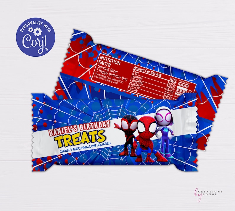 Spidey and His Amazing Friends Rice Krispies Treat Wrapper/rice ...