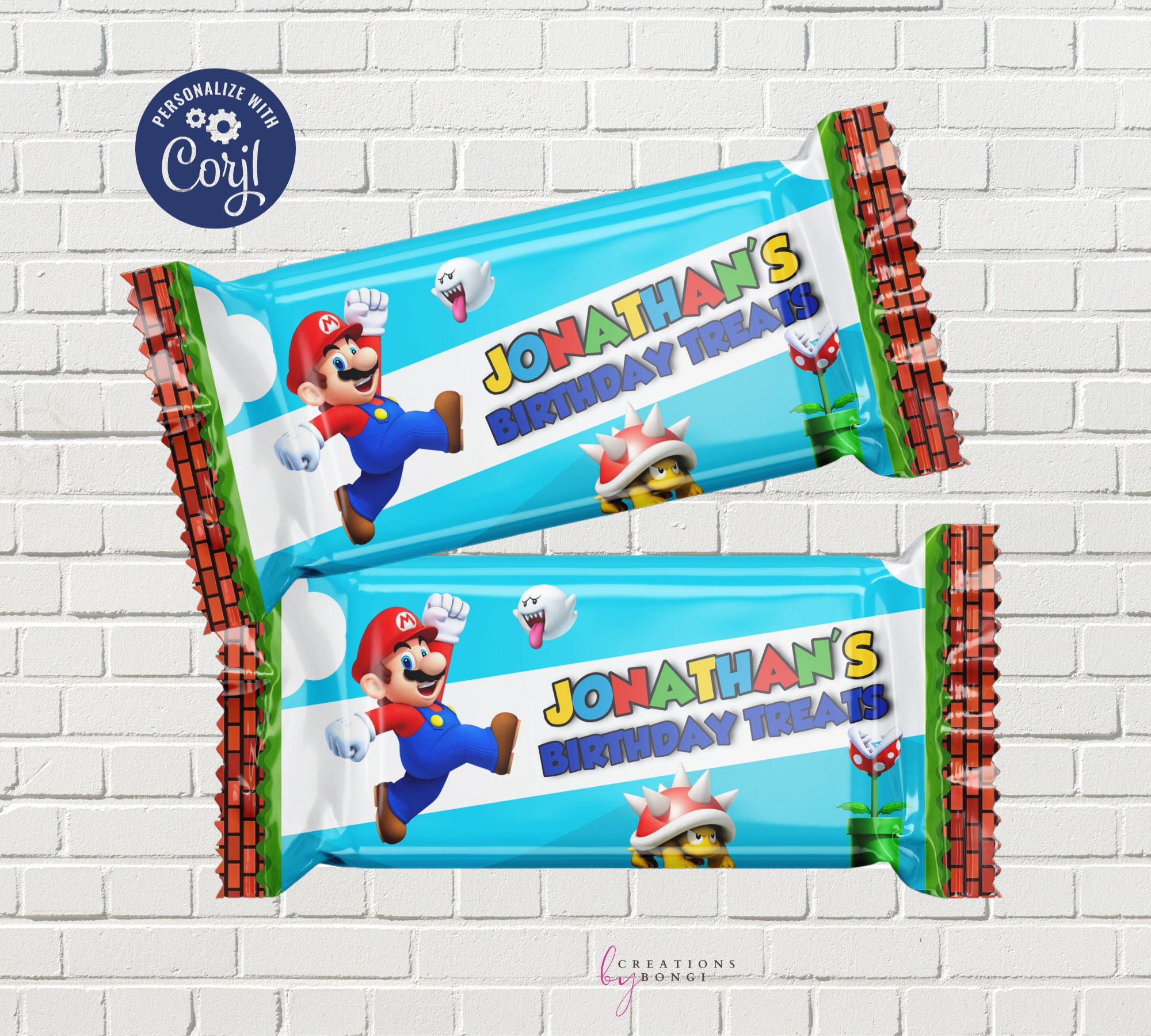 Super Mario Rice Krispies Treat Wrapper/mario Rice Krispies Treats ...