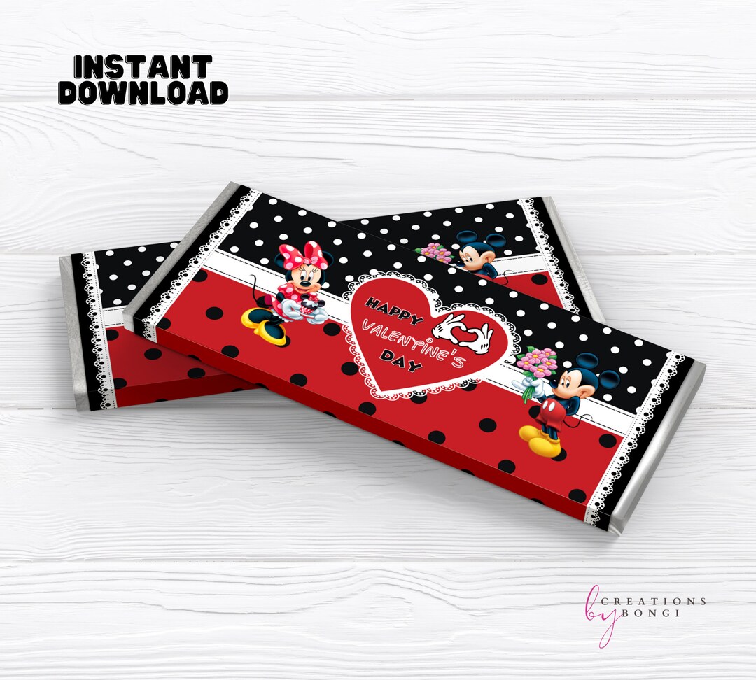 Valentine's Day Chocolate Wrapper/valentine's Hershey Wrapper/valentine ...