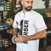The Barber ,white Barber Smock by ERGOSTYL - Etsy