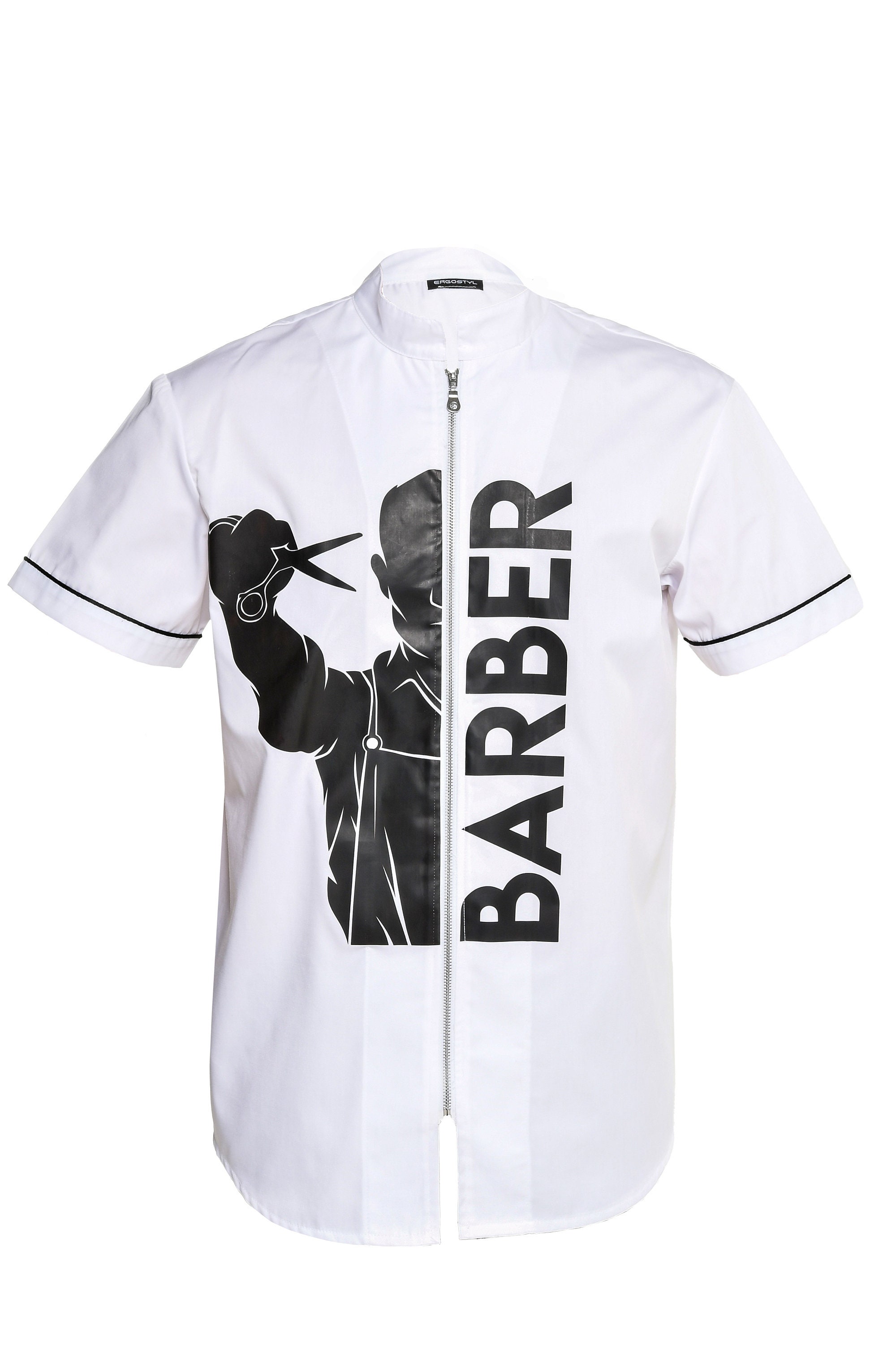 The Barber ,white Barber Smock by ERGOSTYL - Etsy