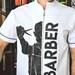 The Barber ,white Barber Smock by ERGOSTYL - Etsy