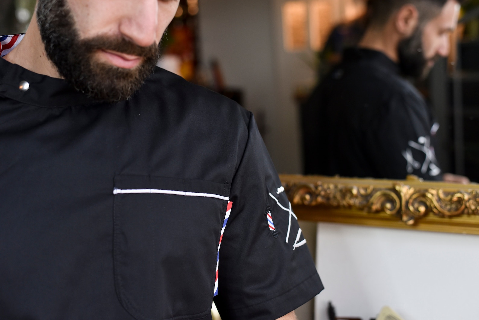 Black Barber Smock by Ergostyl - Etsy