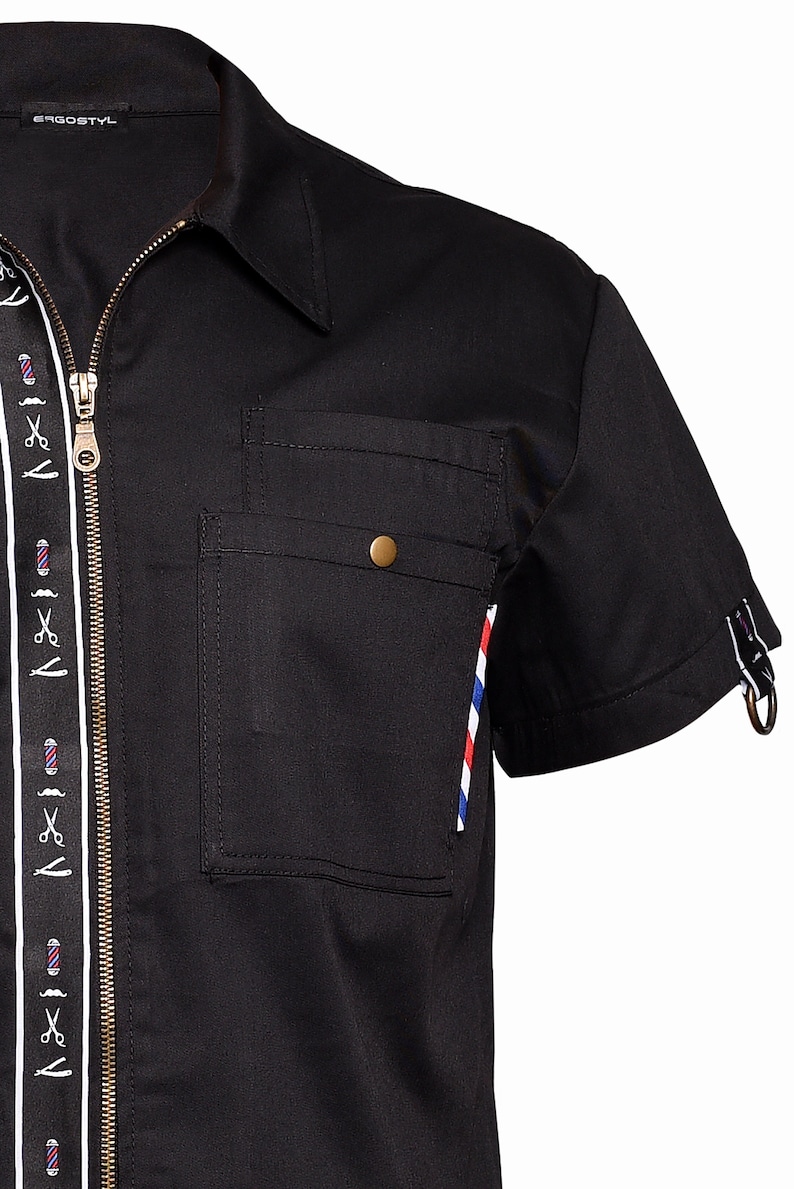 Urbanbarber Black Barber Smock by ERGOSTYL - Etsy