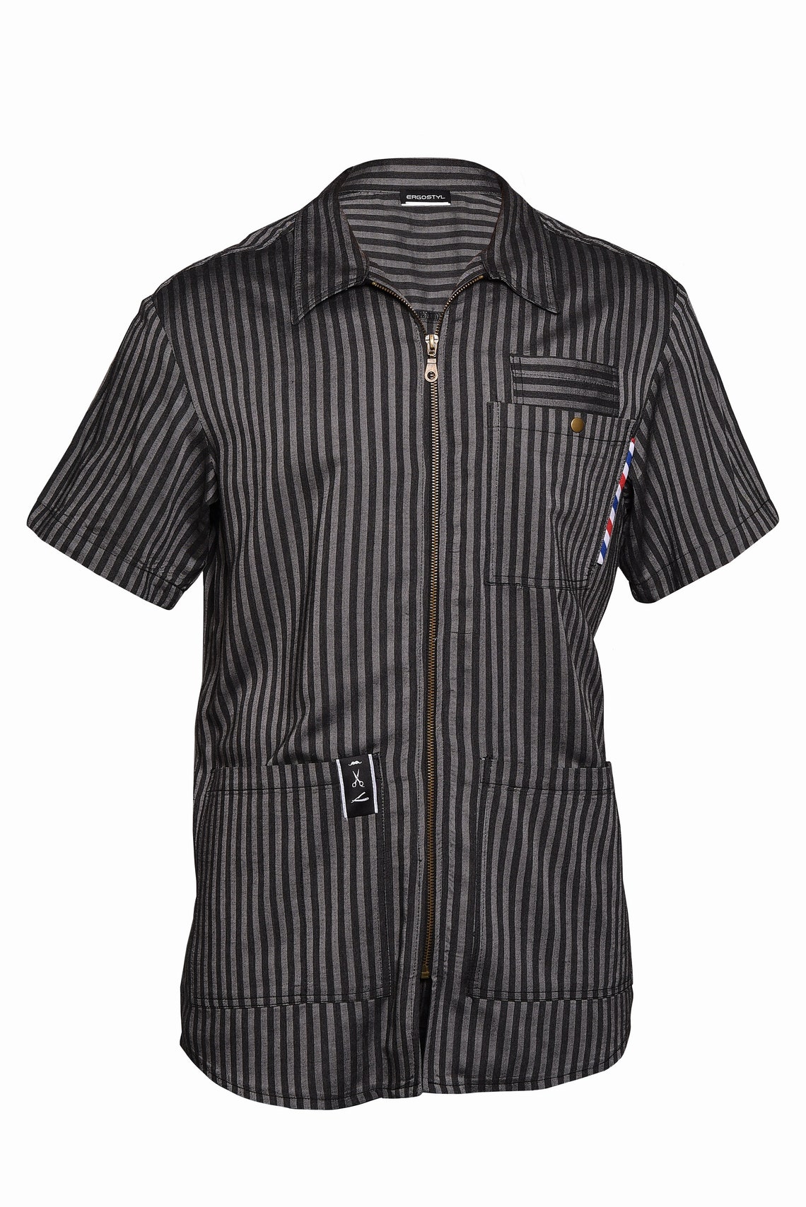 Premium Barber's Stripped Jacket by Ergostyl - Etsy