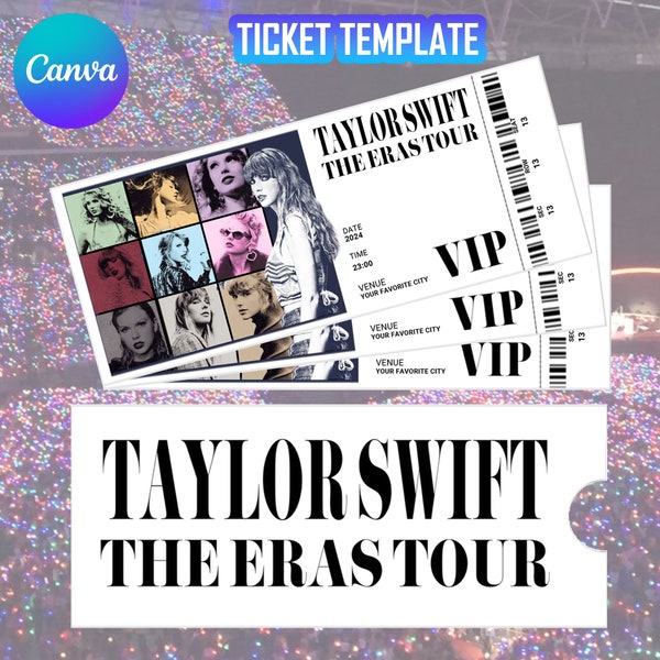 Taylor Eras Tour Ticket - Etsy