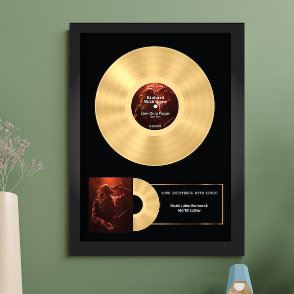 Gold Record Plaque - Etsy