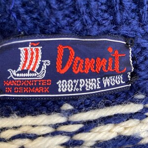 Vintage Men’s “dannit” Handknit Danish Cardigan - Etsy
