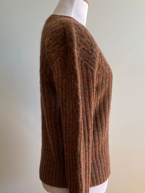 1960’s “Byford” Cable Smocked Shetland Pullover - Gem