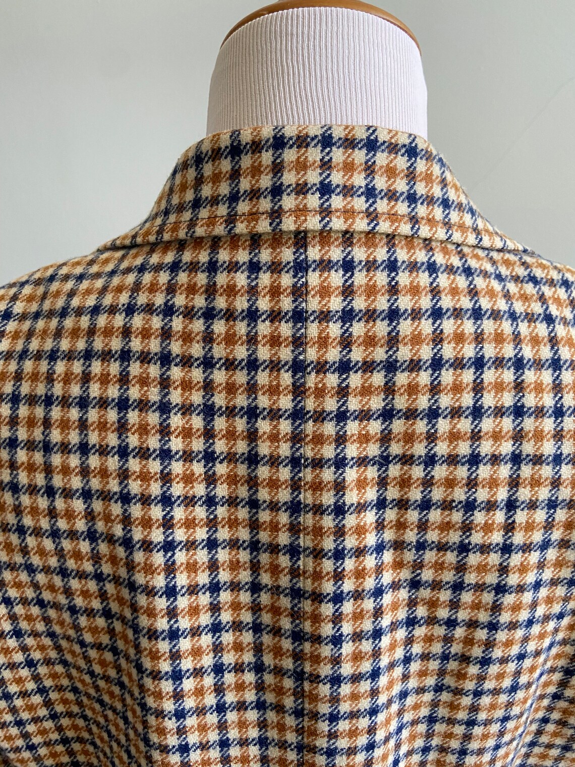 Vintage 70s villager Wool Check Jacket - Etsy