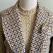 Vintage 70s villager Wool Check Jacket - Etsy