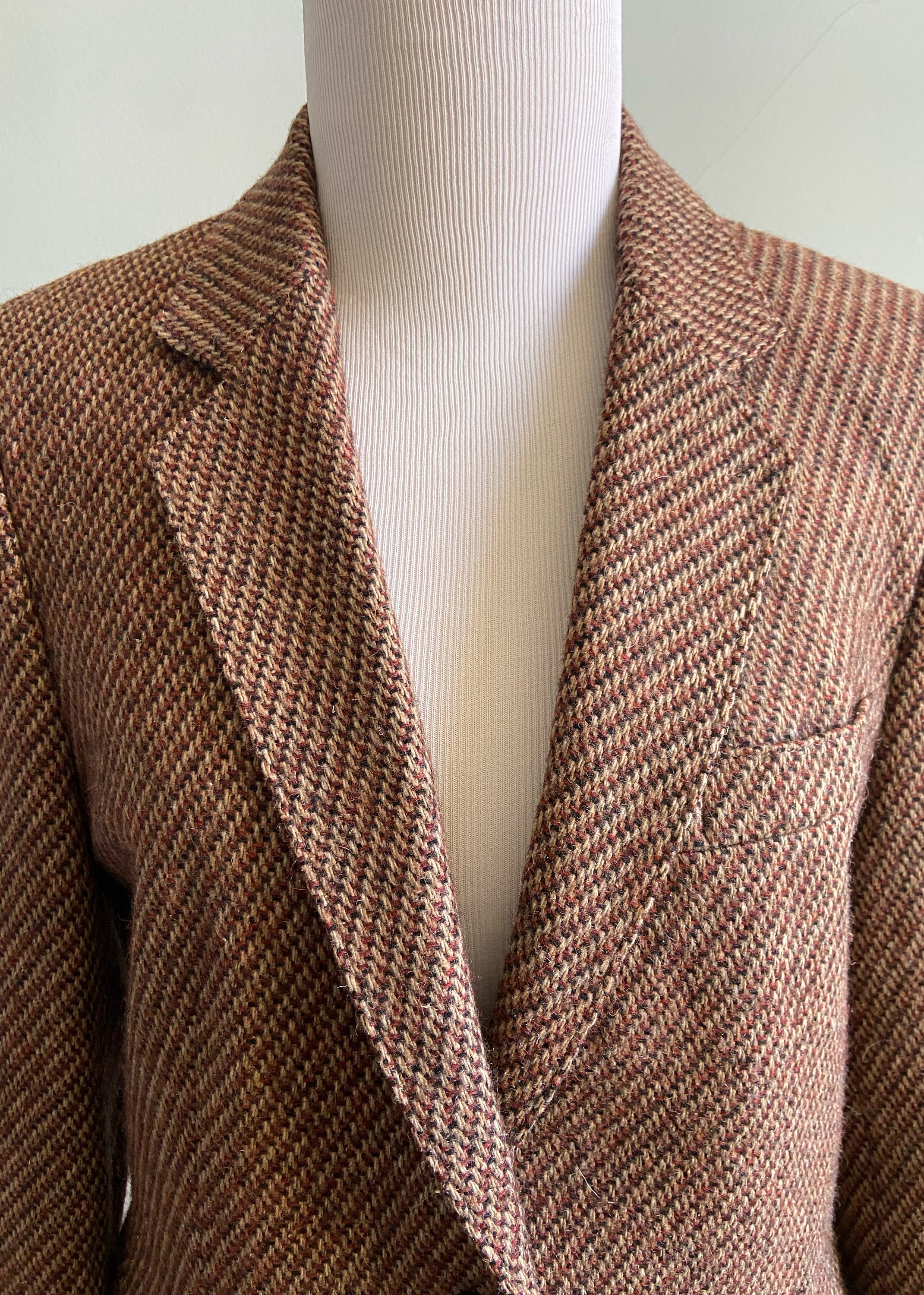Vintage Tweed Jacket Made in Japan - Etsy