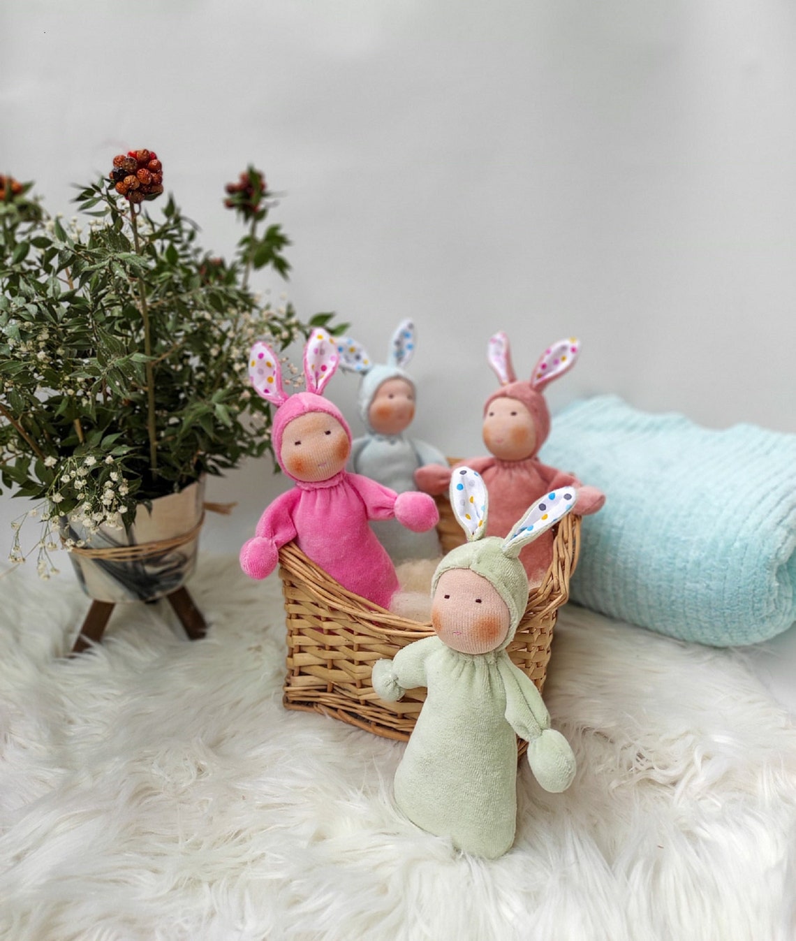 Easter Bunny Waldorf Little Bunny Doll Waldorf Easter - Etsy