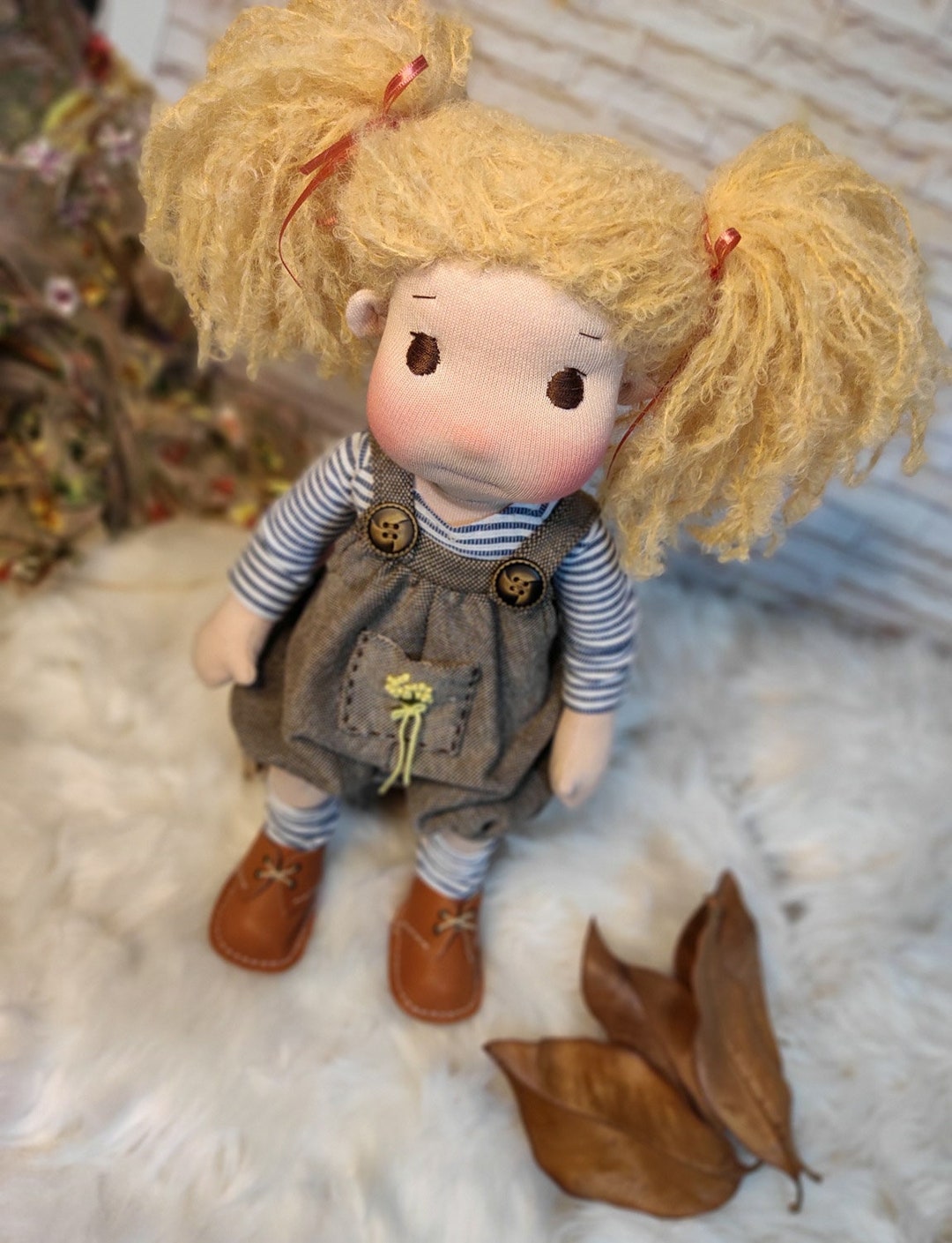Doll Inspired by Waldorf , June 16 41 Cm, Doll, Natural Waldorf Doll ...