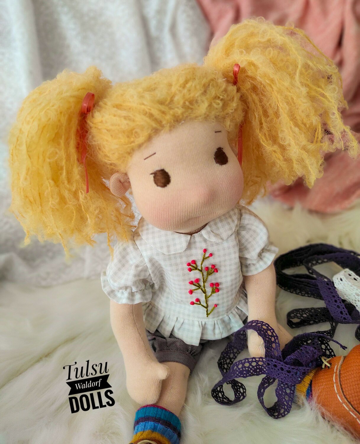 Doll Inspired by Waldorf , June 16 41 Cm, Doll, Natural Waldorf Doll ...