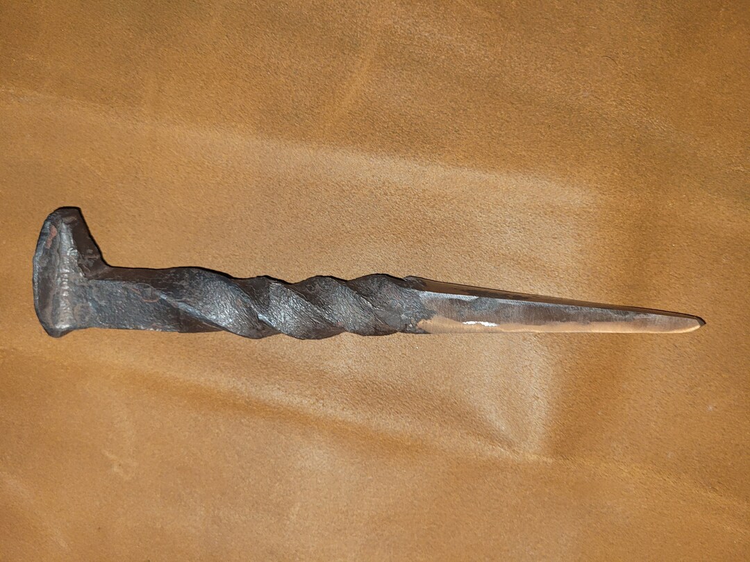 Hand Forged Athame Railroad Spike, Witches Needle, Wand - Etsy