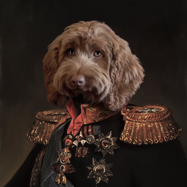 Labradoodle Portrait - Etsy