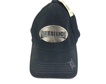 Black Metal Logo Hat - Etsy