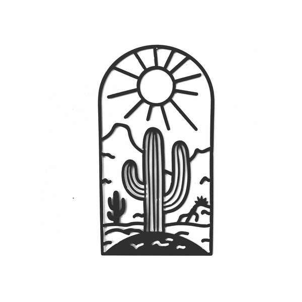 Metal Desert Scene Wall Art - Etsy