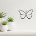 Metal Minimal Butterfly Cutout Wall Decor Simple - Etsy