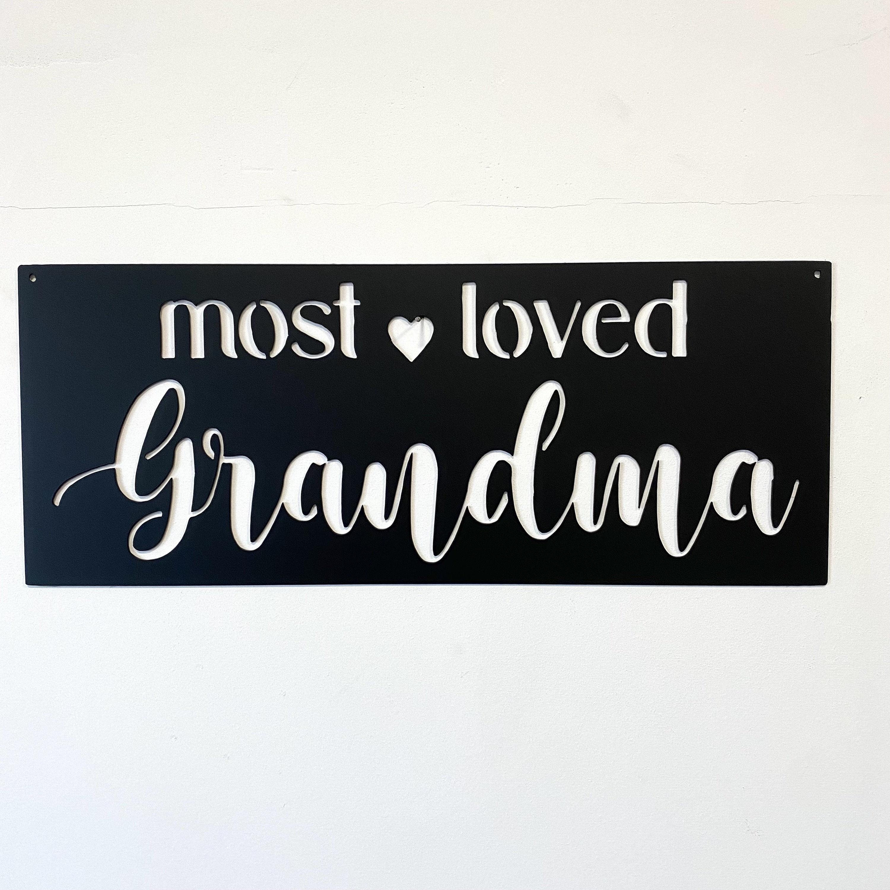 Metal Most Loved Grandma Cutout Art Home Decor - Etsy