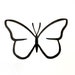 Metal Minimal Butterfly Cutout Wall Decor Simple - Etsy