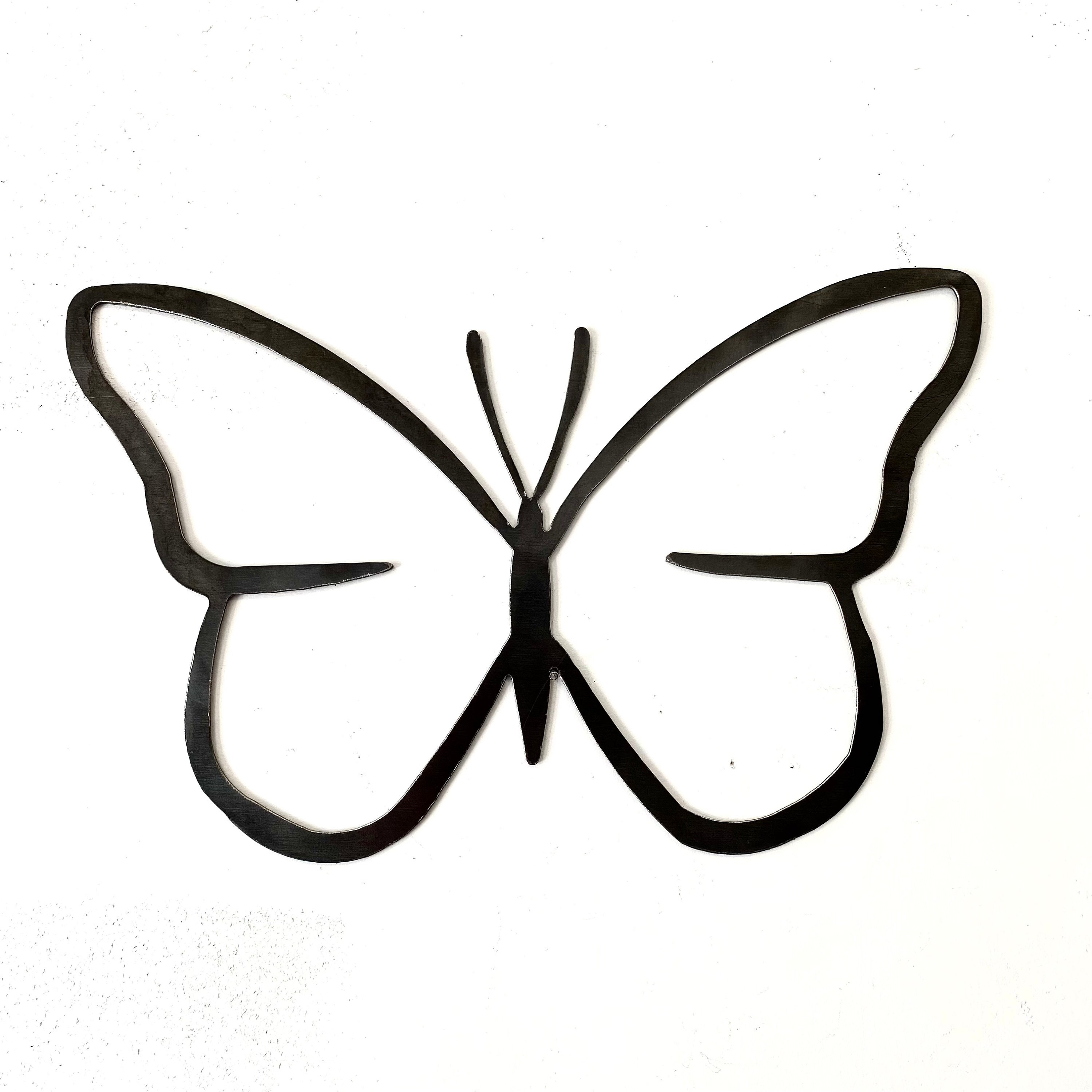 Metal Minimal Butterfly Cutout Wall Decor Simple - Etsy