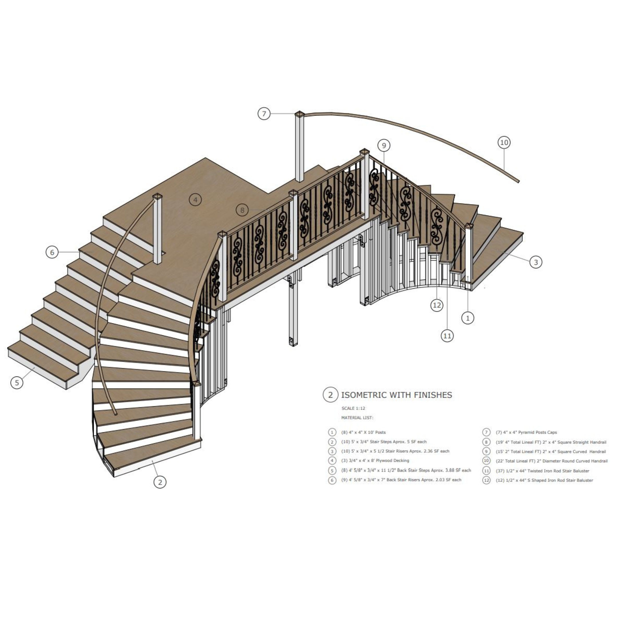 Curved Stair Plans Hall or Event Venue - Etsy